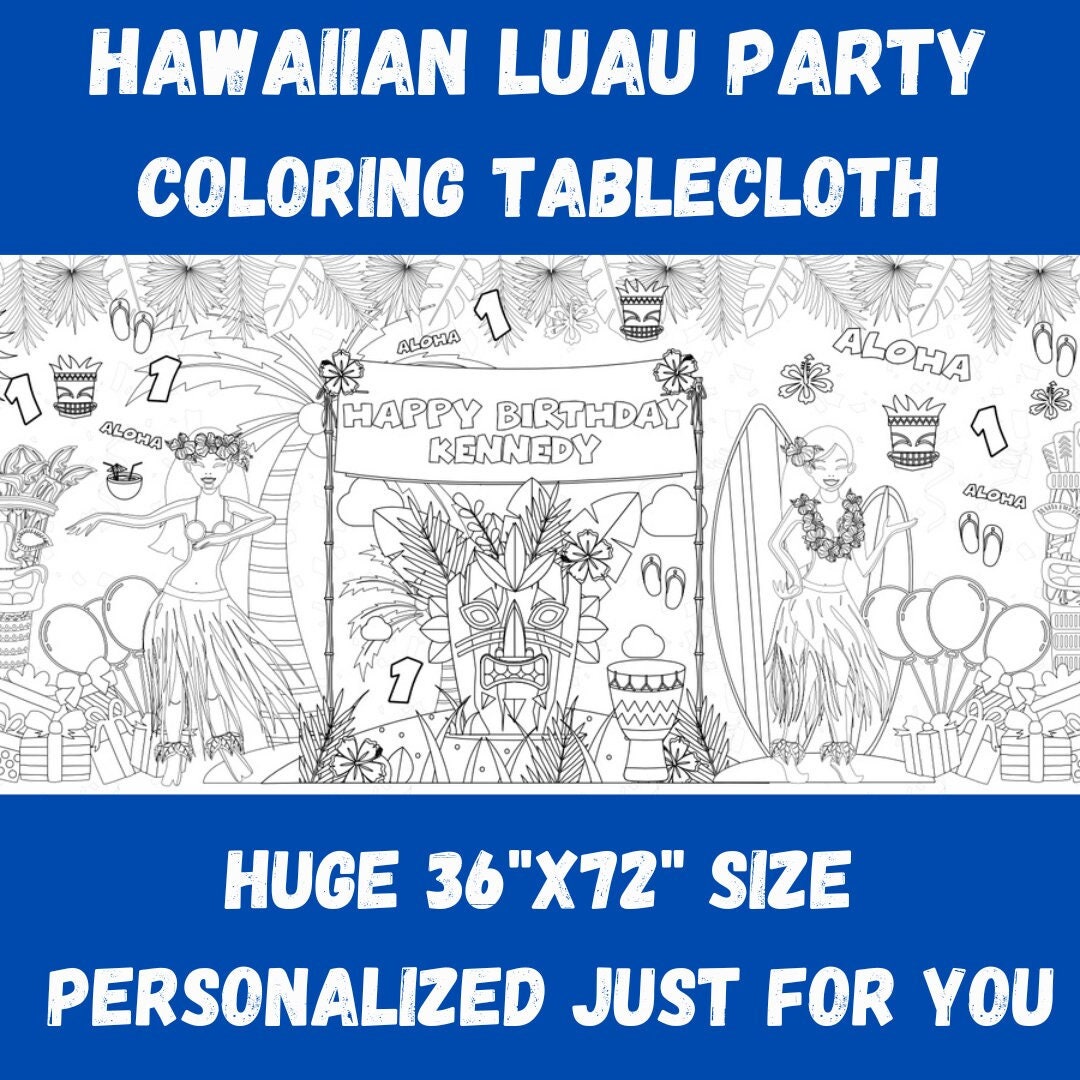 Hawaiian Luau Coloring Pages