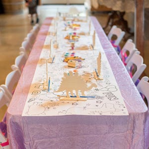 Custom Coloring Tablecloth Any Party Theme Celebration Personalized ...
