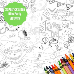 Leprechaun Trap giant Coloring Page Kids St. Patrick's - Etsy