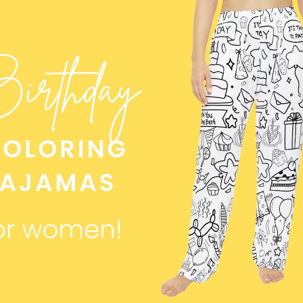 Coloring Pajamas Adults - Etsy