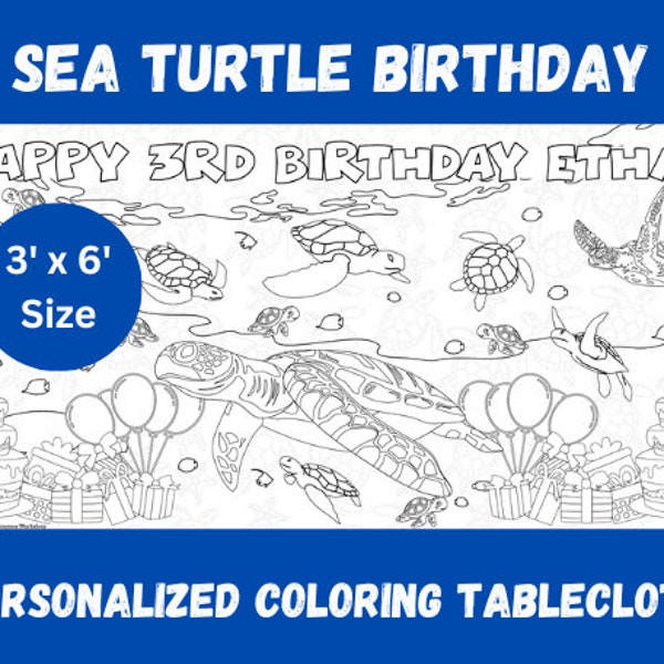 Sea Turtle Birthday - Etsy