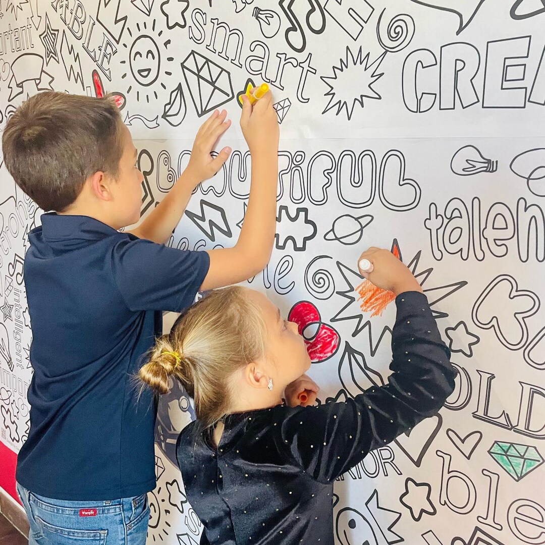 Classroom Coloring Bundle Kids Party Activity Teacher Favorite Coloring ...