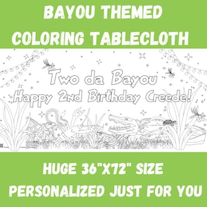 Crawfish Boil Party Decoration Kids Coloring Tablecloth Activity Into ...