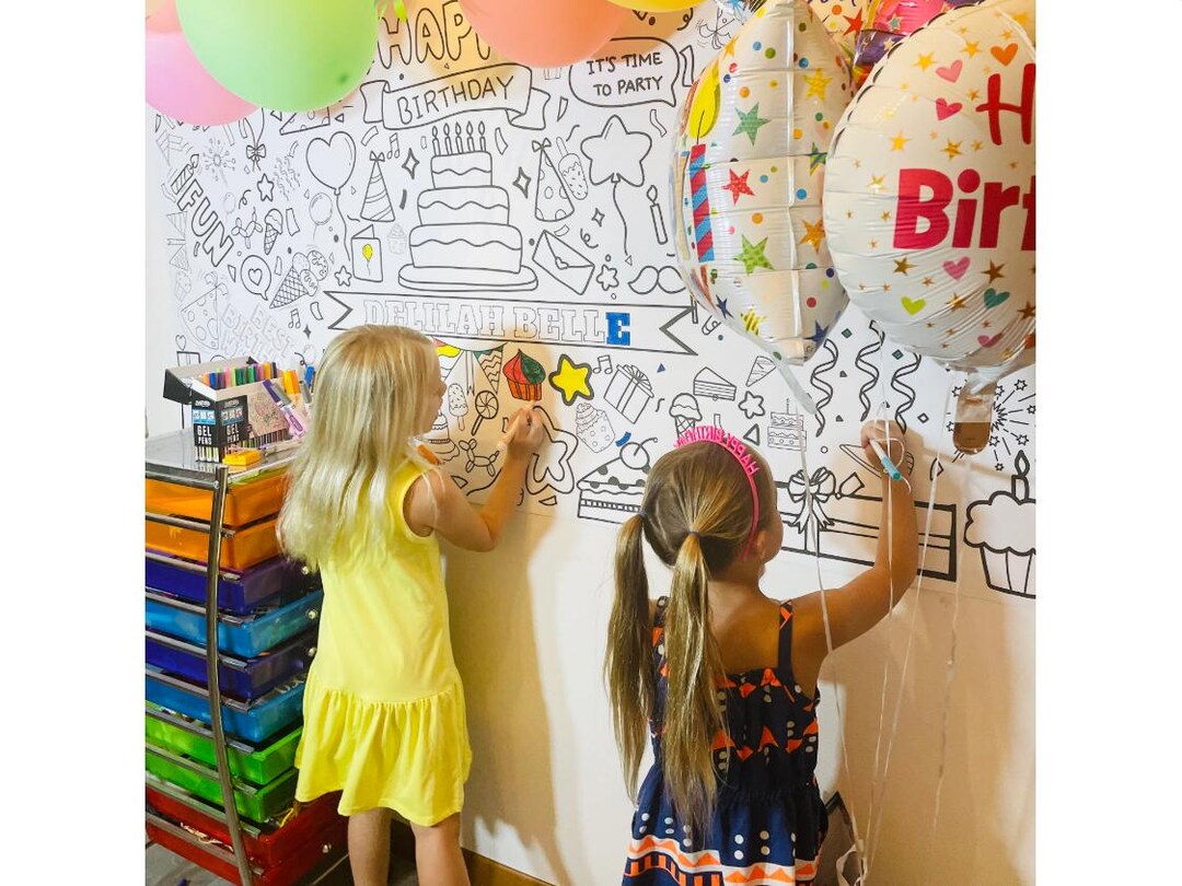 Happy Birthday Activity Banner Personalized With Your Child's Name ...