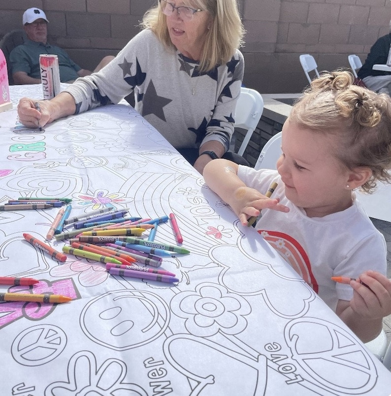 Personalized Boba Tea Coloring Tablecloth: Party Activity (36x72) - Etsy
