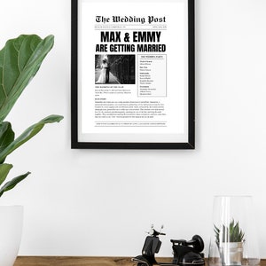Retirement Party Newspaper Headline Front Page Custom Retiring Keepsake ...