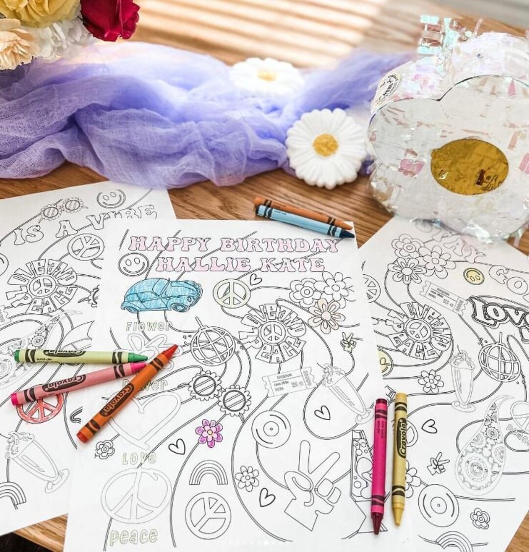 Personalized Designed Coloring Page Digital Printable at Home Download ...