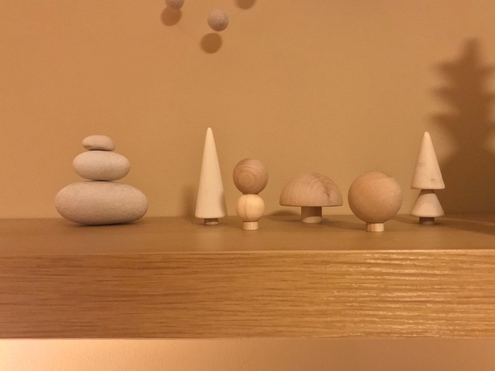 Wooden Trees Set Natural Wooden Decor Woodland Trees - Etsy