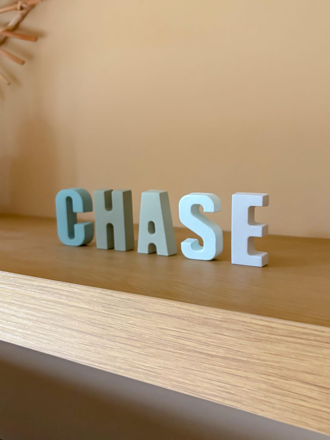 Personalized Baby Name Decor - Nursery Shelf Decor - Freestanding ...