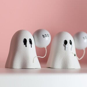 Ghost Halloween Figurine, Cute Fall Decoration Display, Ghost Ornament ...