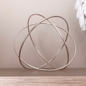 Metallic Gold Home Decor Geometric Sculpture - Living Room Decor - Etsy