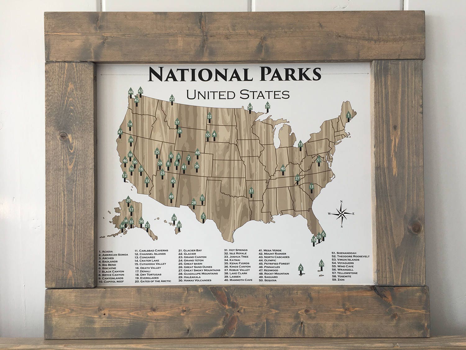 National Park Poster, National Parks Poster, Adventure Map, Art Print ...
