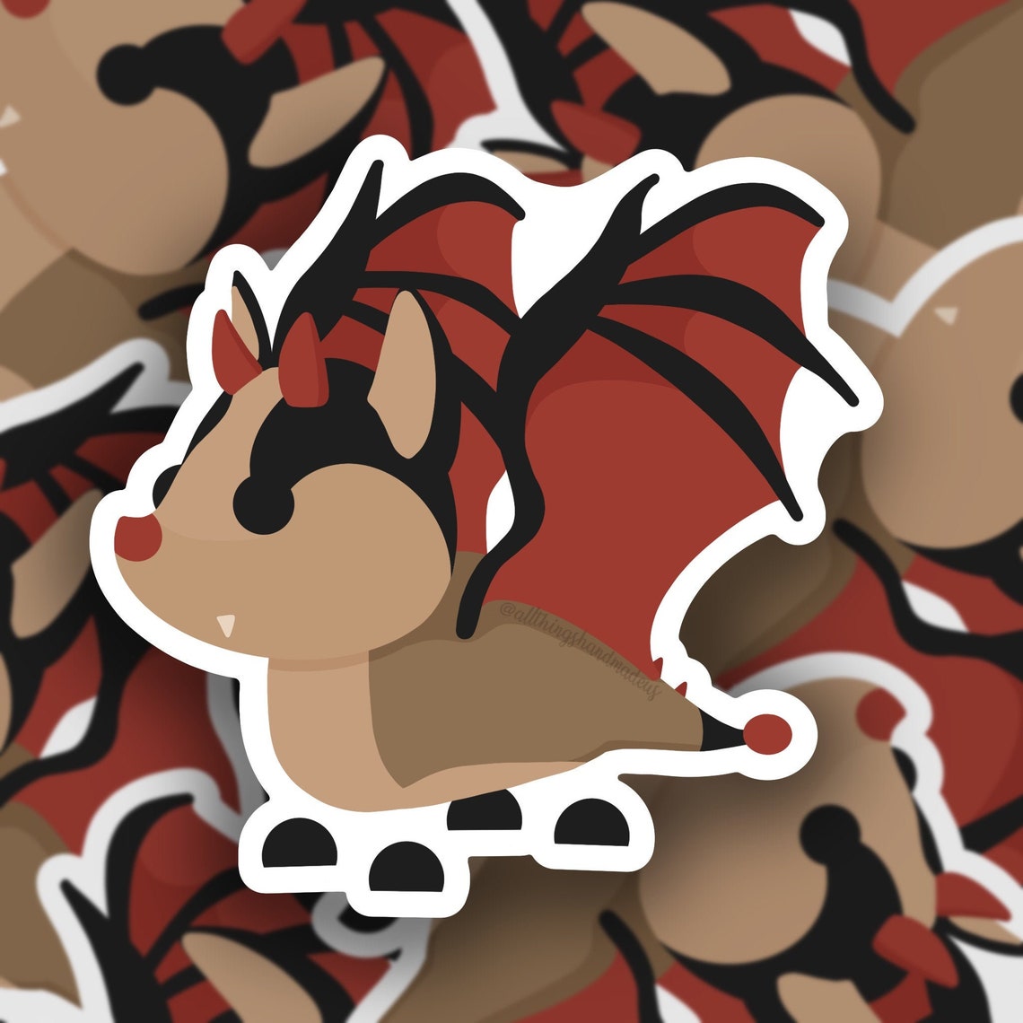 Roblox Sticker Adopt Me Sticker Roblox Adopt Me Bat Dragon | Etsy