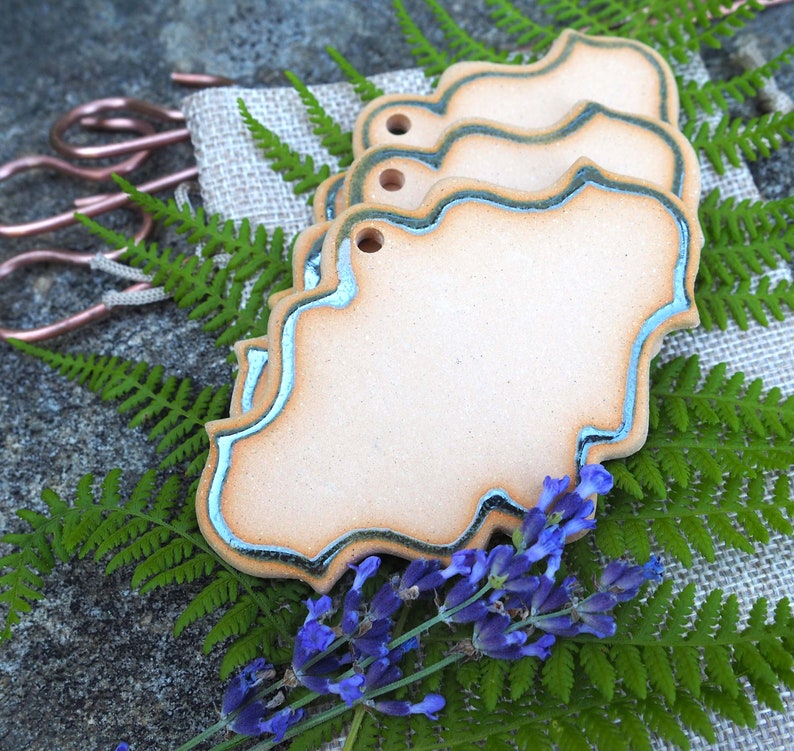 Set of 12 ceramic garden labels | Etsy