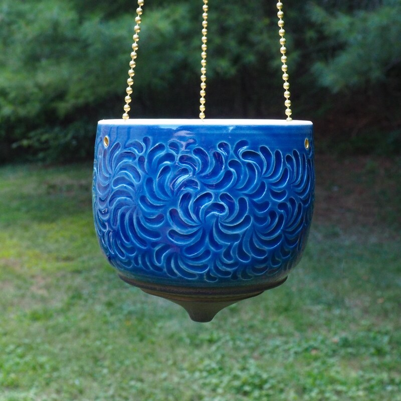 Ceramic Hanging Planter - Etsy