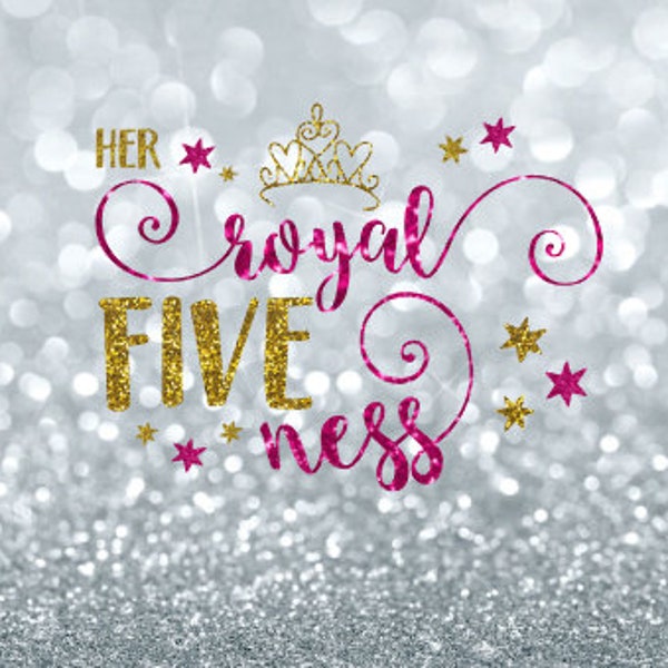 Her Royal Fiveness Cake Topper - Etsy UK