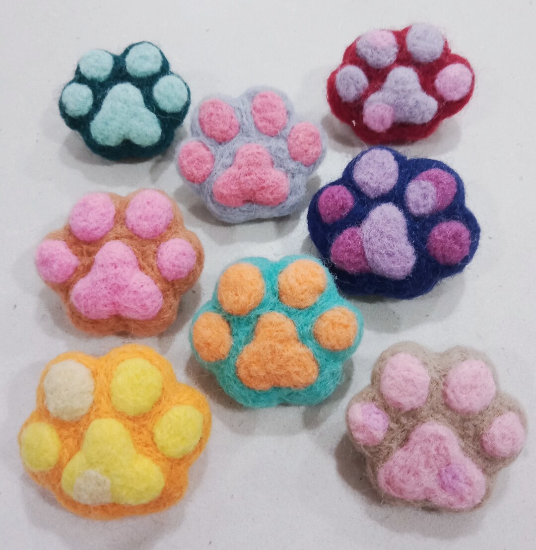 Paw Print Brooch - Etsy