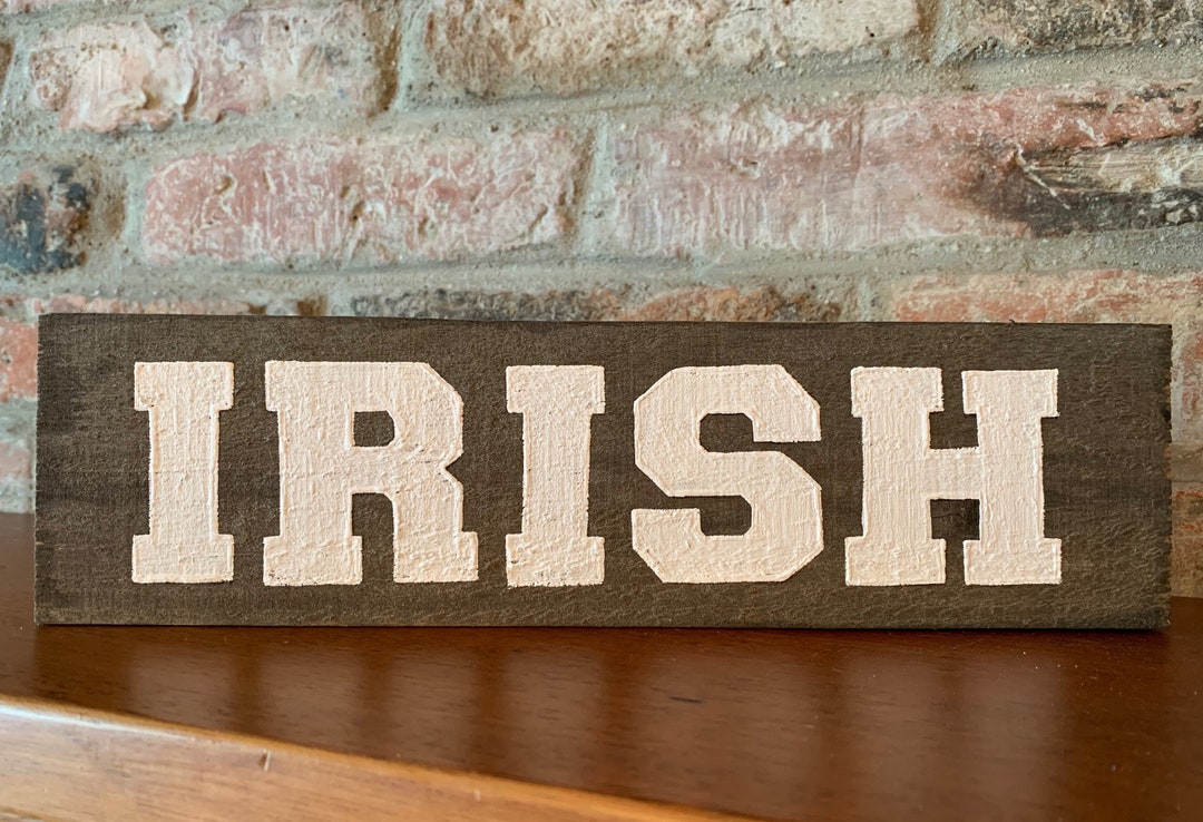 IRISH Hand Painted Barn Wood Sign - Etsy