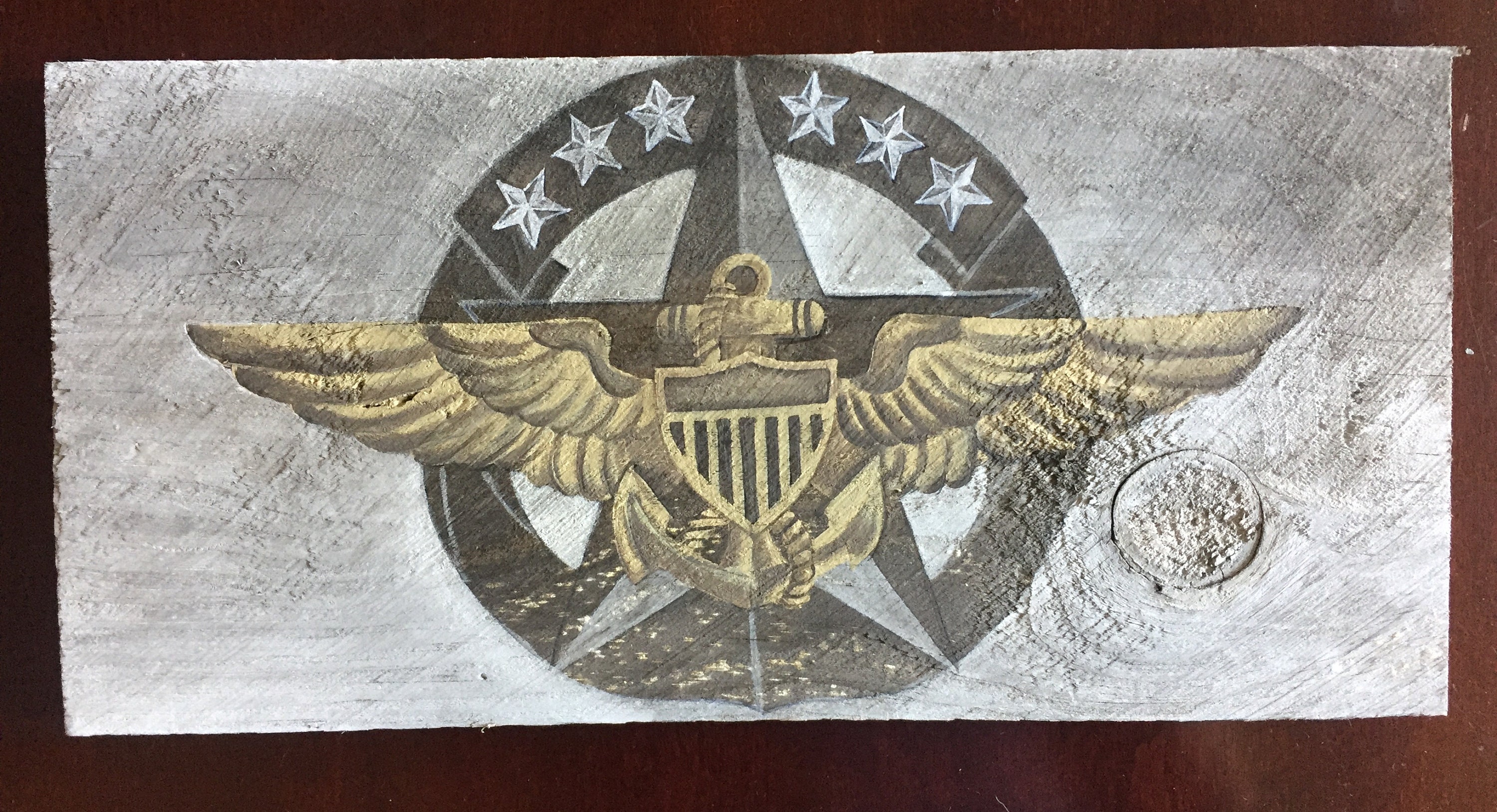 Naval Aviator Wings Hand Painted Sign - Etsy