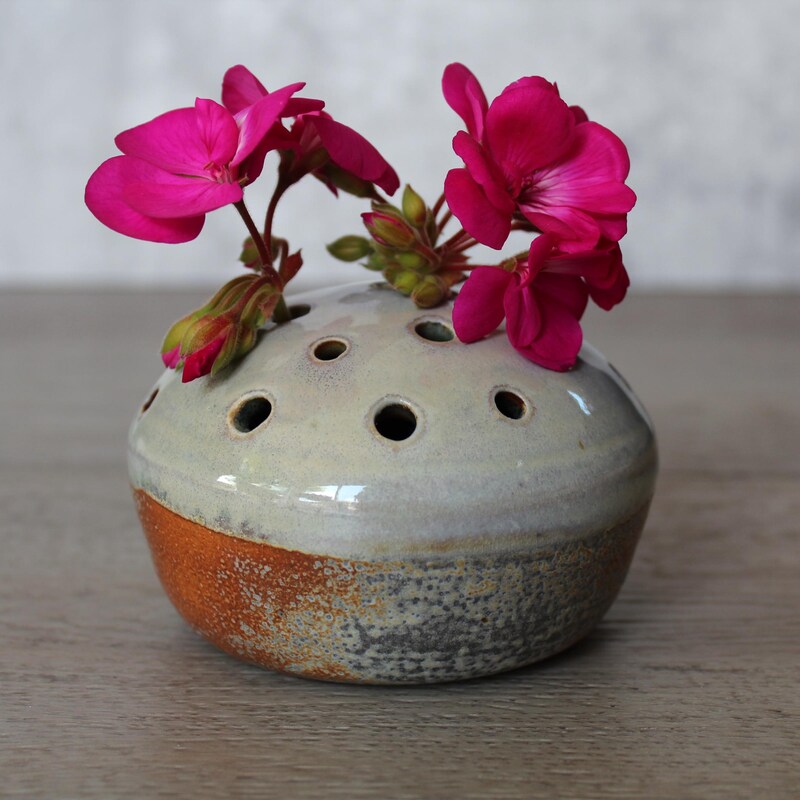 Pottery Flower Frog - Etsy