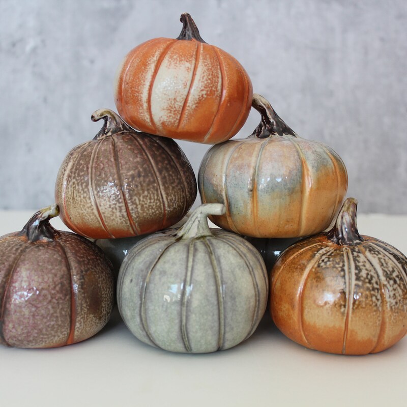 Ceramic Pumpkins Decor - Etsy