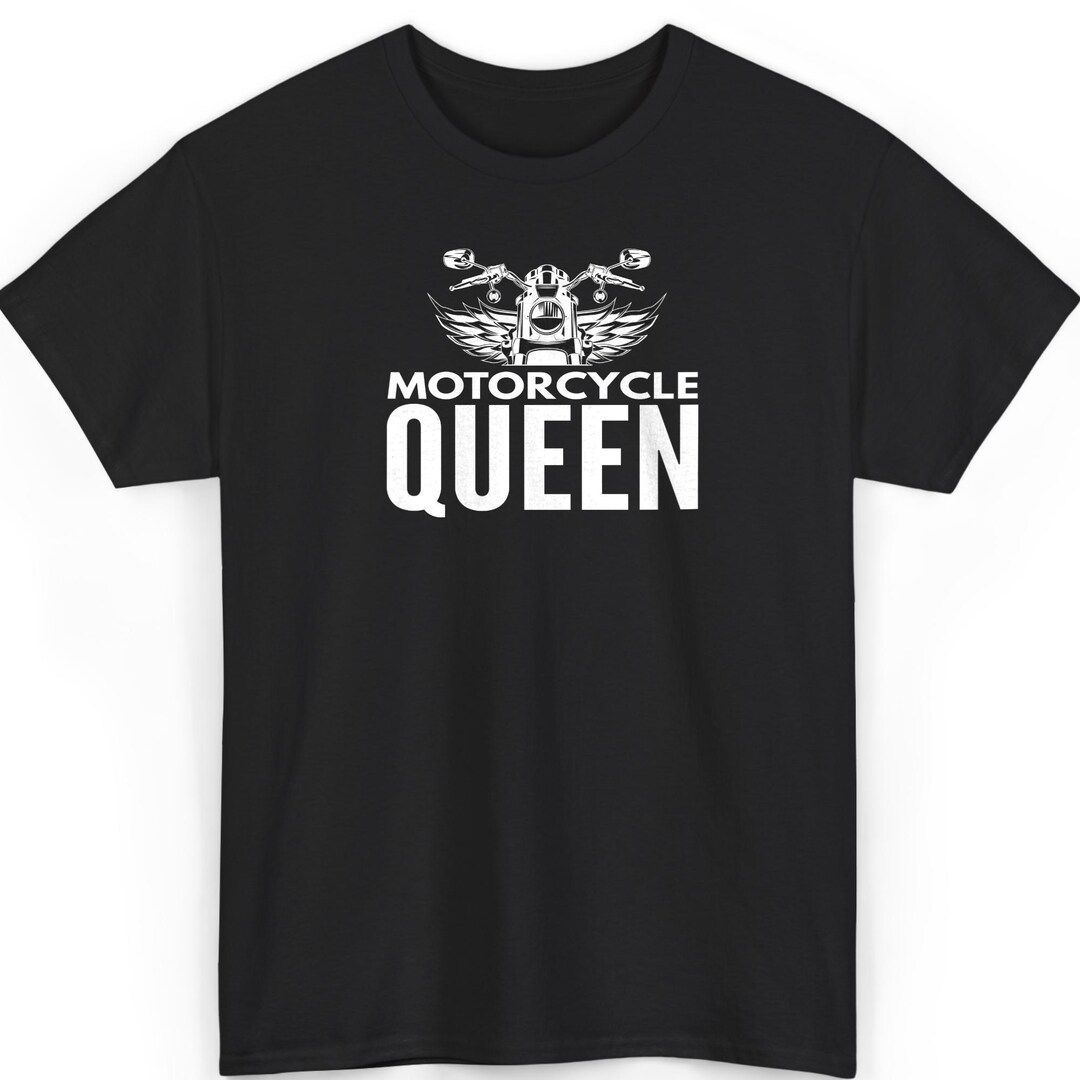 Motorcycle Queen Shirt, Women Biker T-shirt, Funny Motorcycle Gift ...