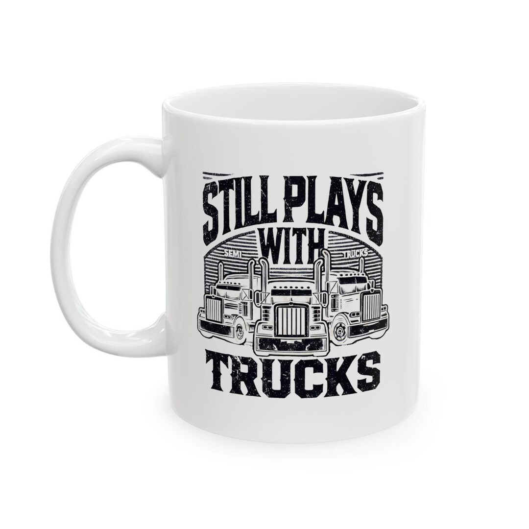 Truck Driver Coffee Mug - Durable Ceramic With Custom Name - Etsy