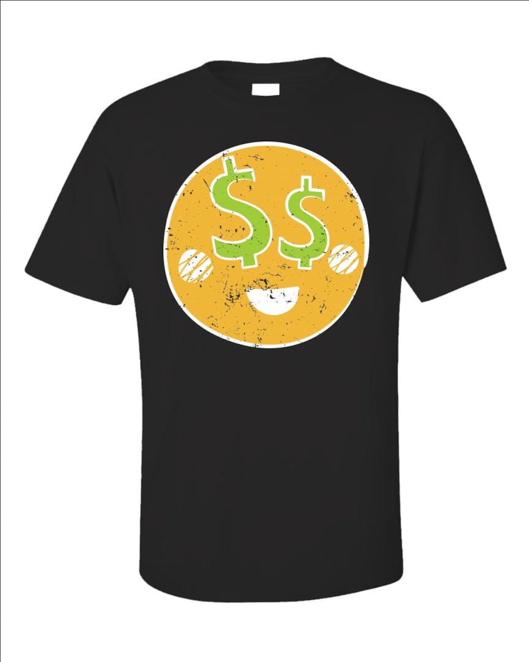 Money Emoji Shirt, Graphic Dollar Sign Tee, Unique Gift for Boss, Funny ...