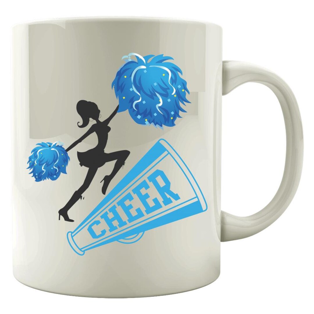 Cheerleader Mug With Pom Poms Funny Sport Gift Cheerleading Humor - Etsy