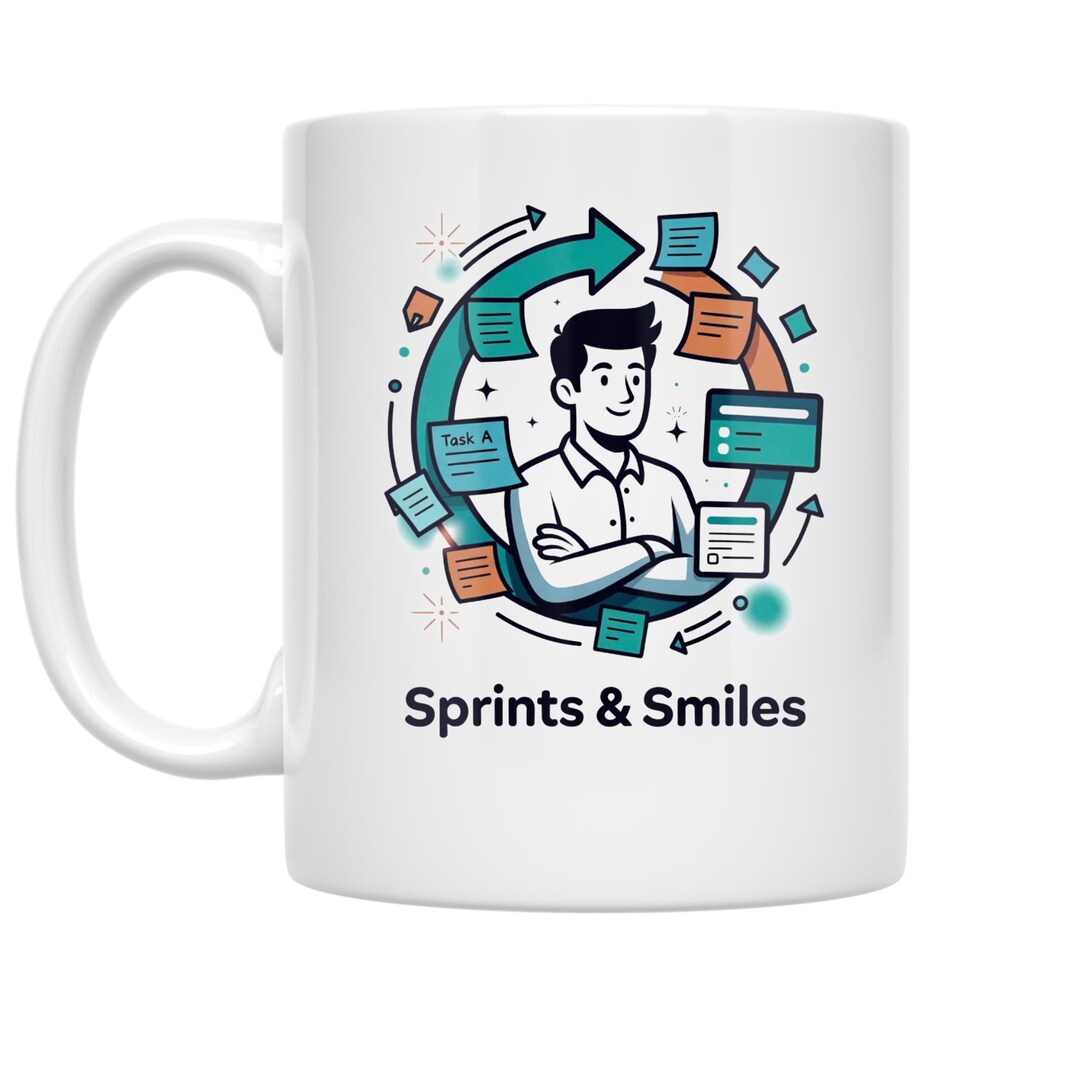 Scrum Master Ceramic Mug, Agile Board Design, Positive Vibes (11oz) - Etsy