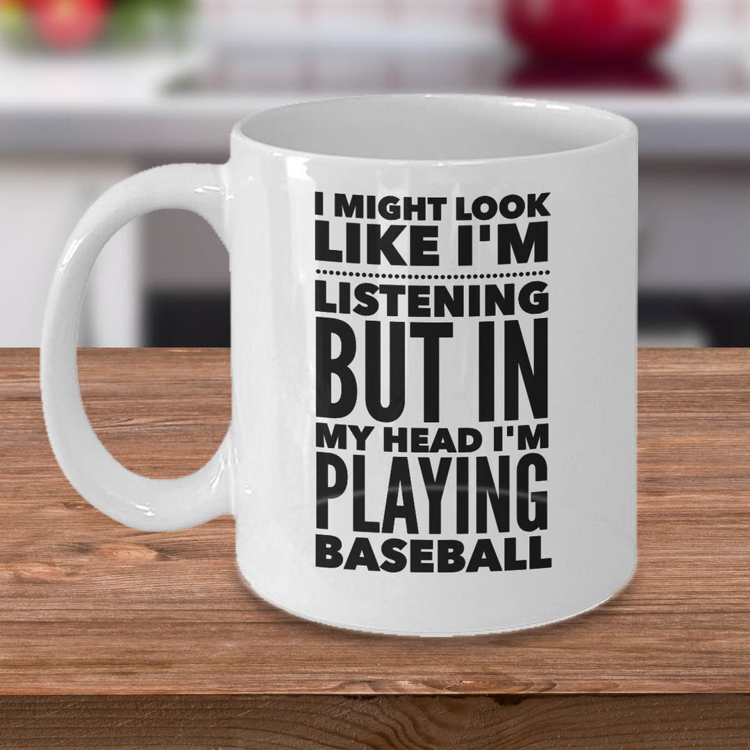 Baseball Coffee Mug With Funny Message - Etsy