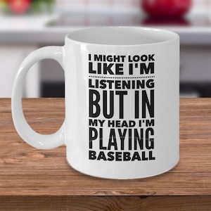 Baseball Coffee Mug With Funny Message - Etsy
