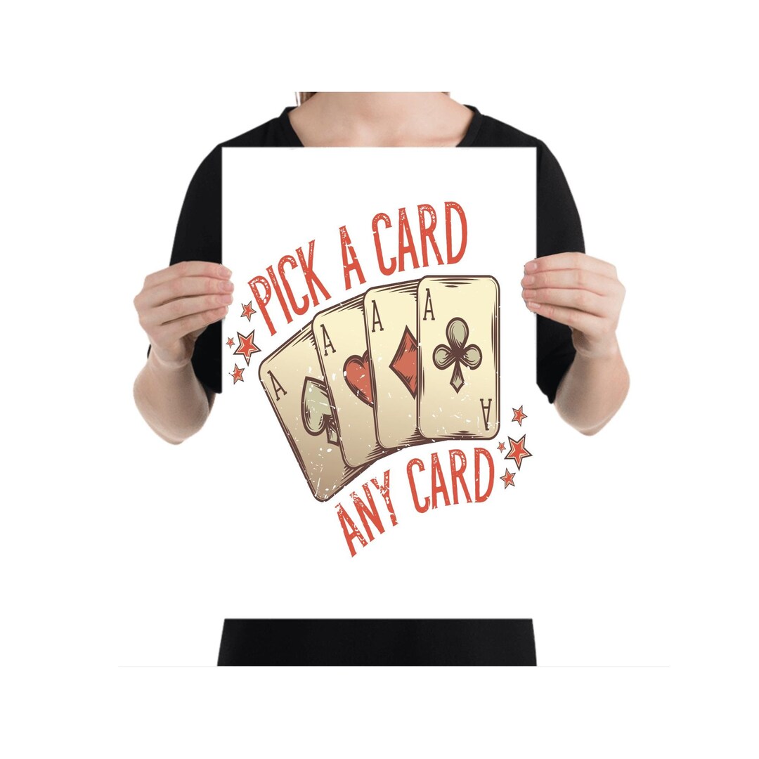Vintage Poker Decor Classic Aces Art, Casino Game Poster, Playing Card ...