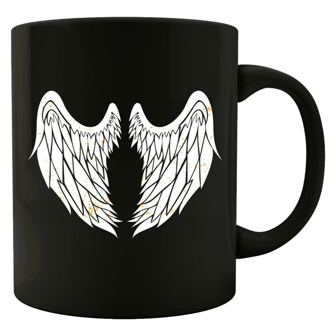 Angel Wings Mug Heavenly Light and Halo Spiritual Gift for Loved Ones ...