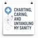 Funny Nurse Poster Medical Humor Print, Pastel Stethoscope Art (glossy ...