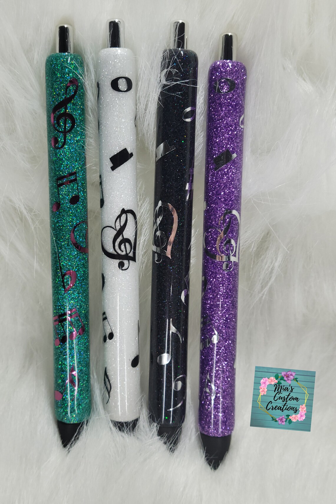 Music Theme Glitter Pen/ Music Notes Pen - Etsy