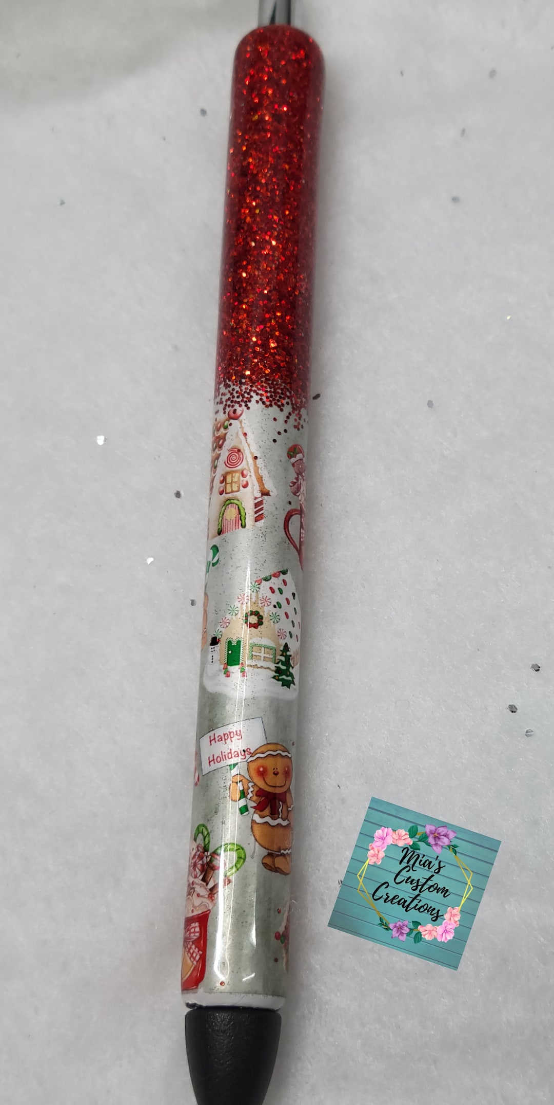 Gingerbread Glitter Pen/ Gingerbread Houses and Gingerbread Men - Etsy