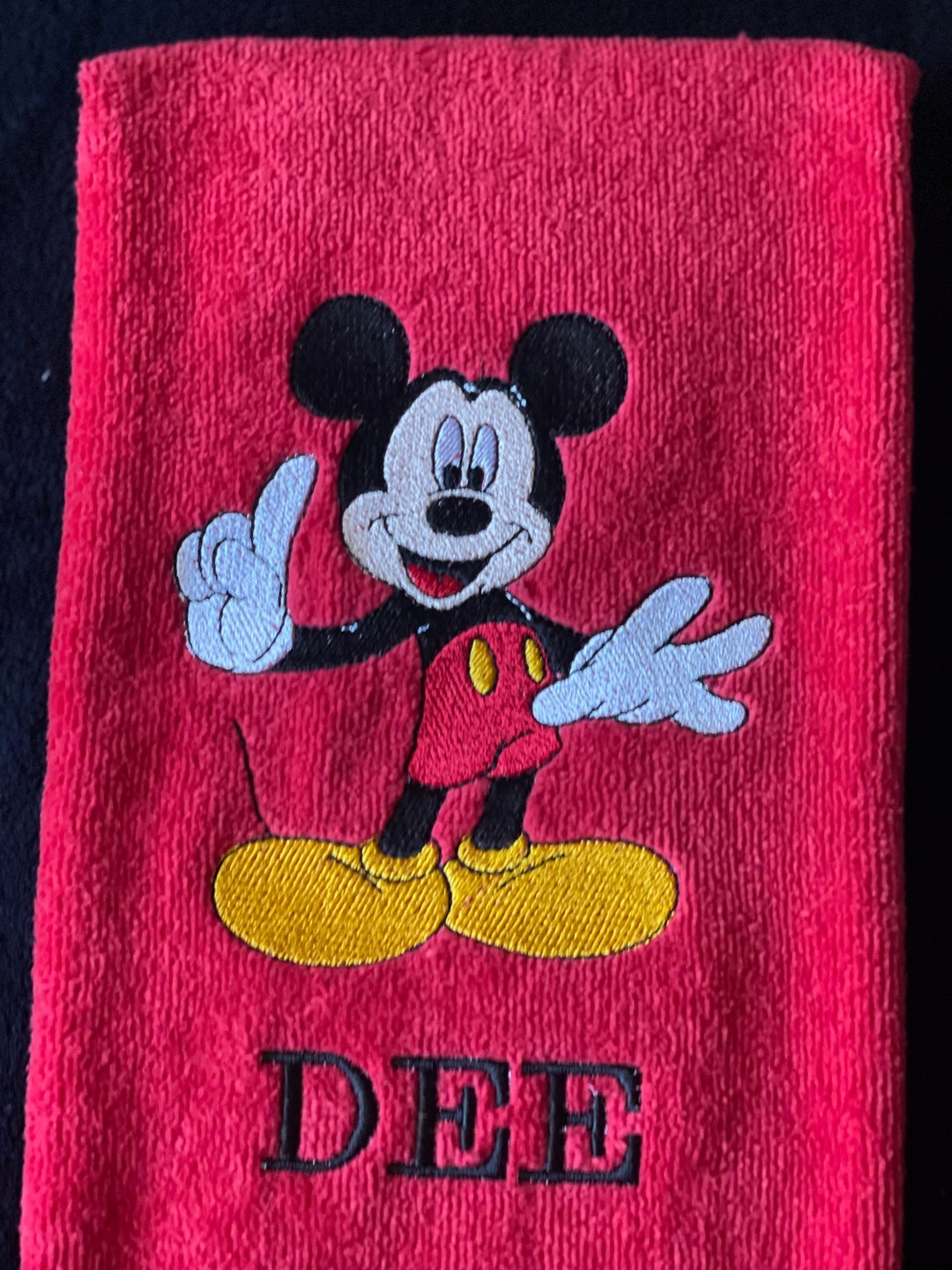 Personalized Disney Mickey Hand Towels-add Name or Custom Wording or ...