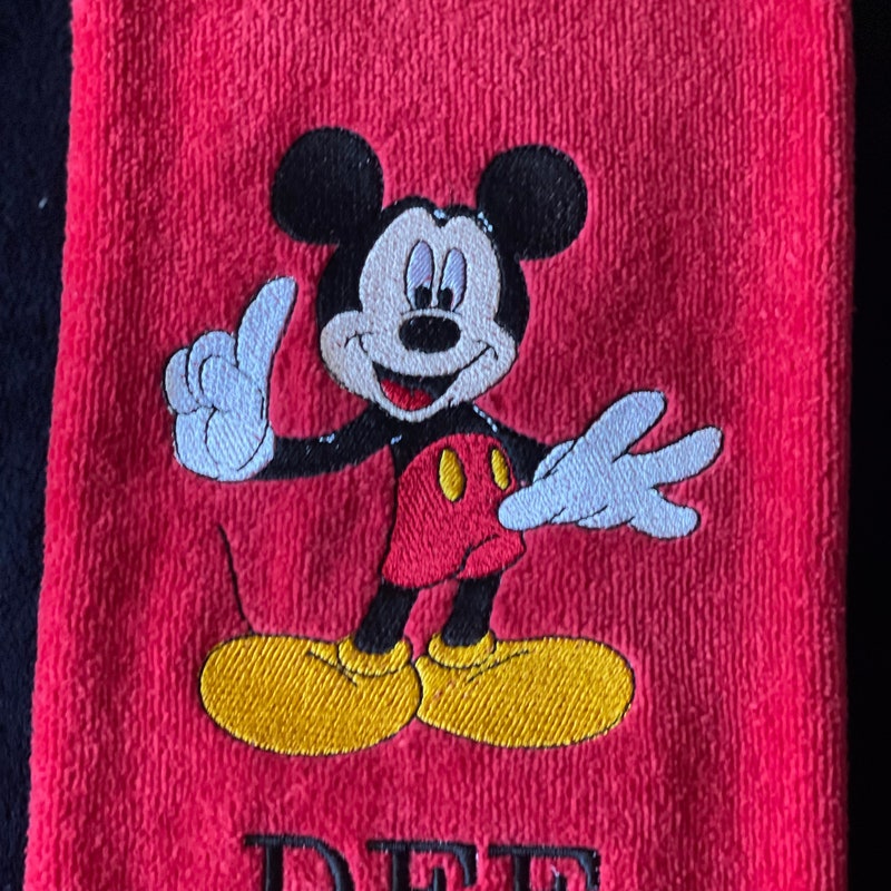 Mickey Mouse Towel - Etsy