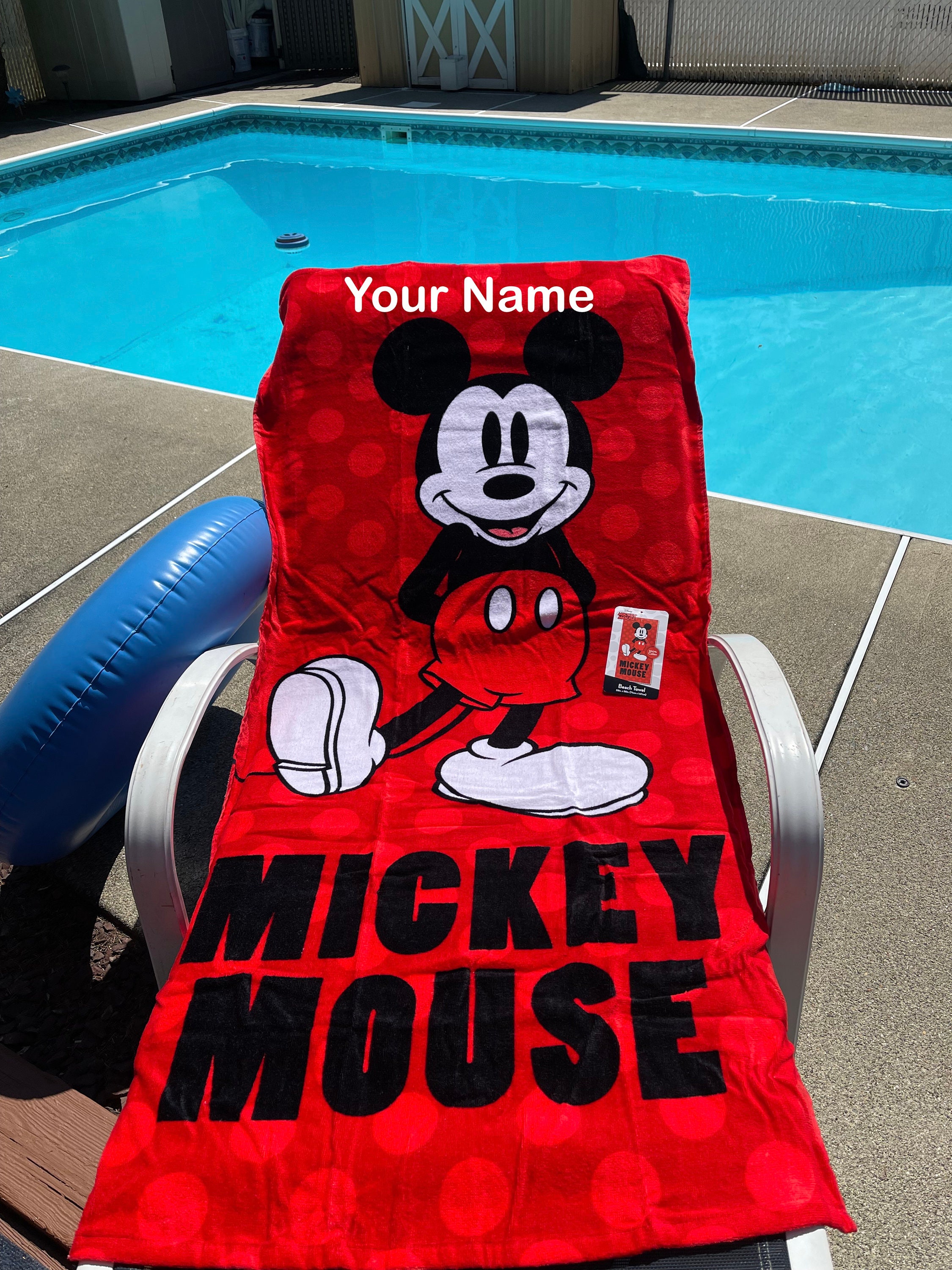 Personalized Disney's Mickey Mouse Beach Towel - Etsy