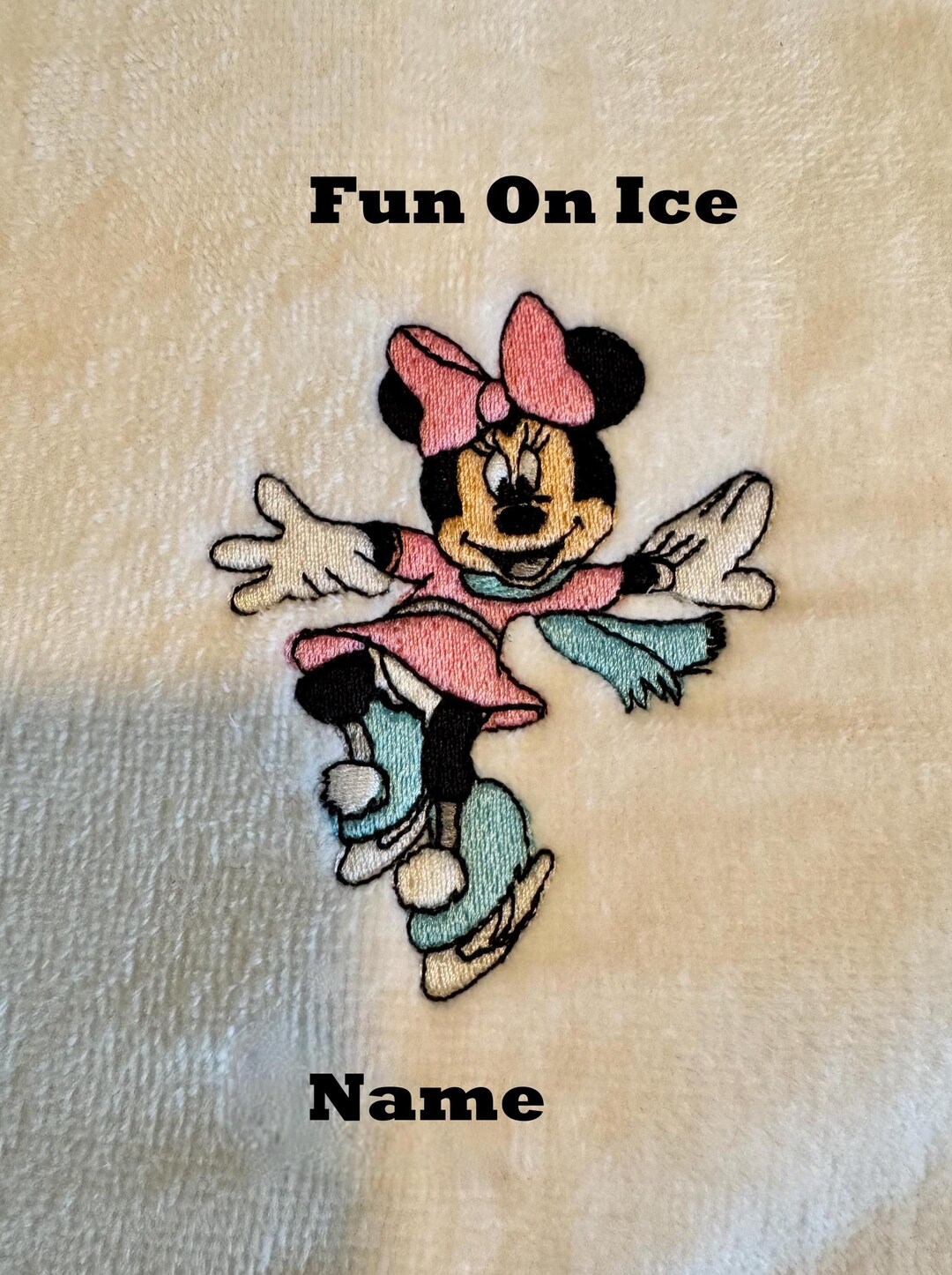 Minnie's Sport Towel Personalized Disney Ice Skating Minnie Sport ...
