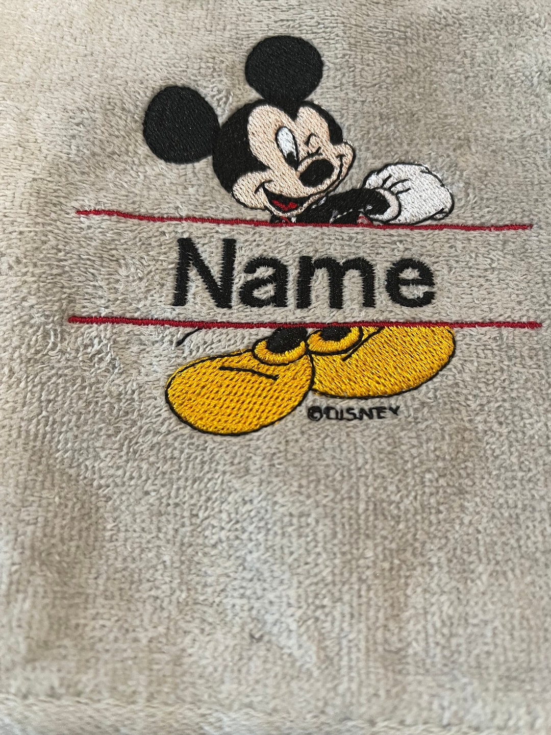 Personalized Disney Mickey Hand Towels-add Name or Custom Wording or ...