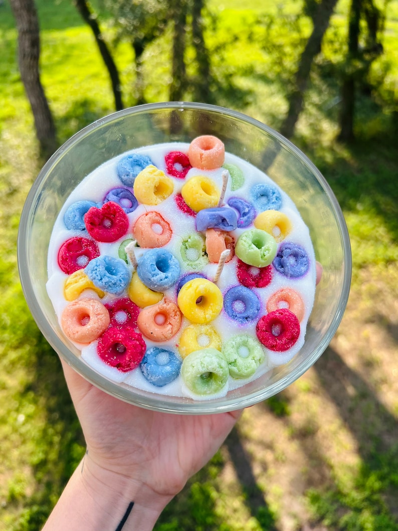 Froot Loops Cereal Bowl Candle - Etsy