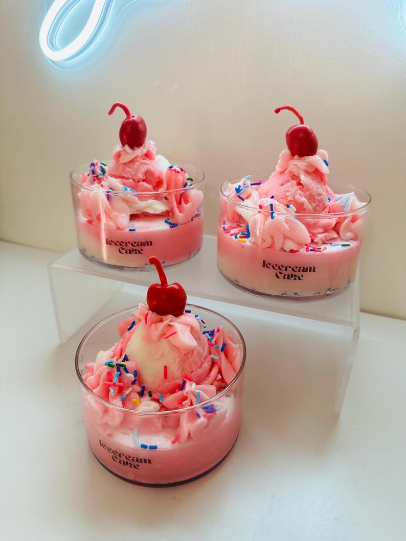 Icecream Sundae Candle - Etsy