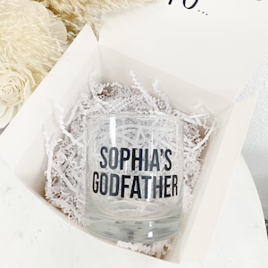 Godfather Whiskey Proposal Box Will You Be Baby God Parents Proposal ...