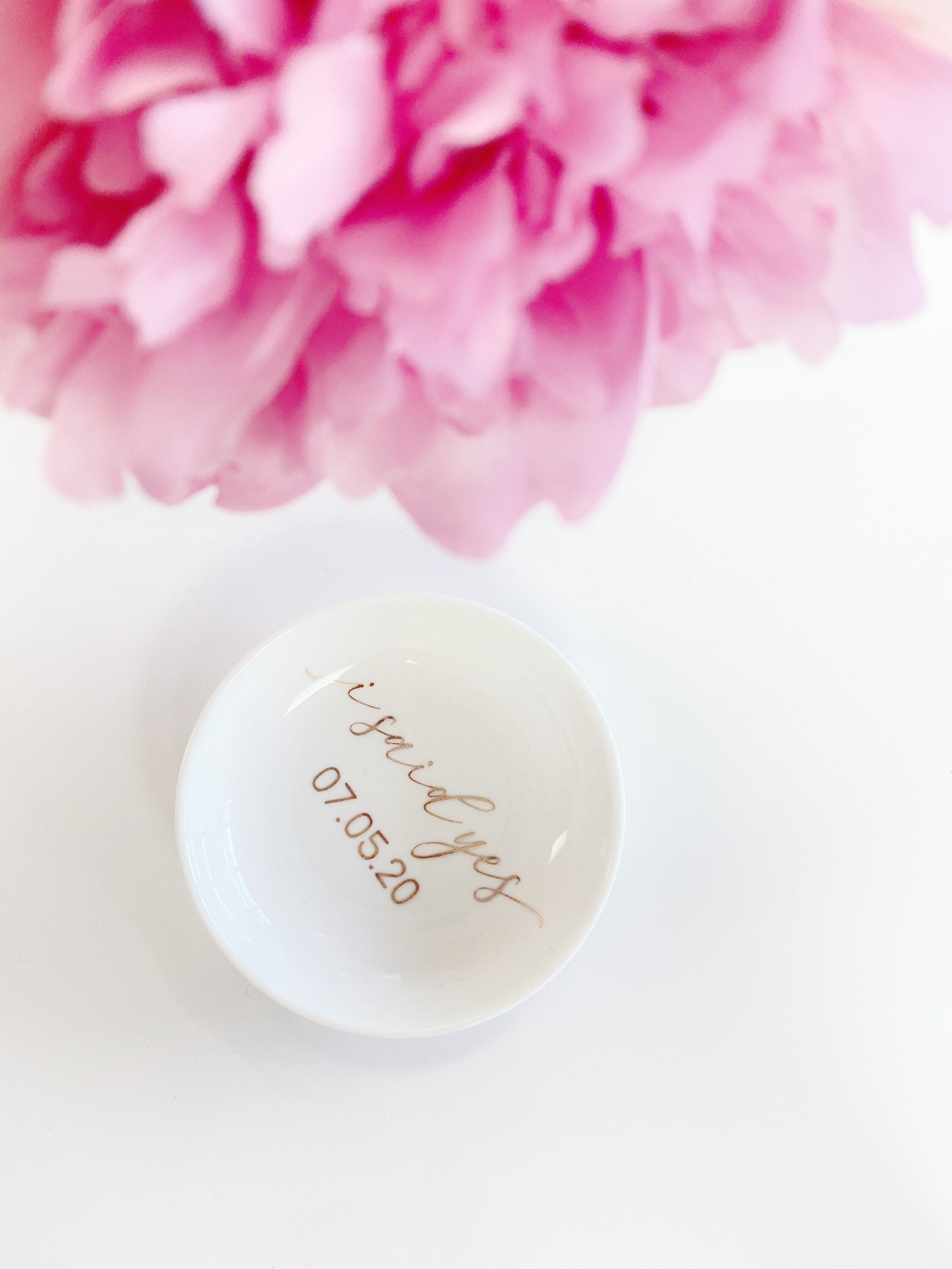 I Said Yes Ring Dish Mrs Ring Dish Bride Trinket Dish Tray - Etsy