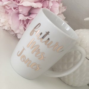 Personalized Future Mrs Mug Future Mrs Mug Engagement Gift Bride to Be ...