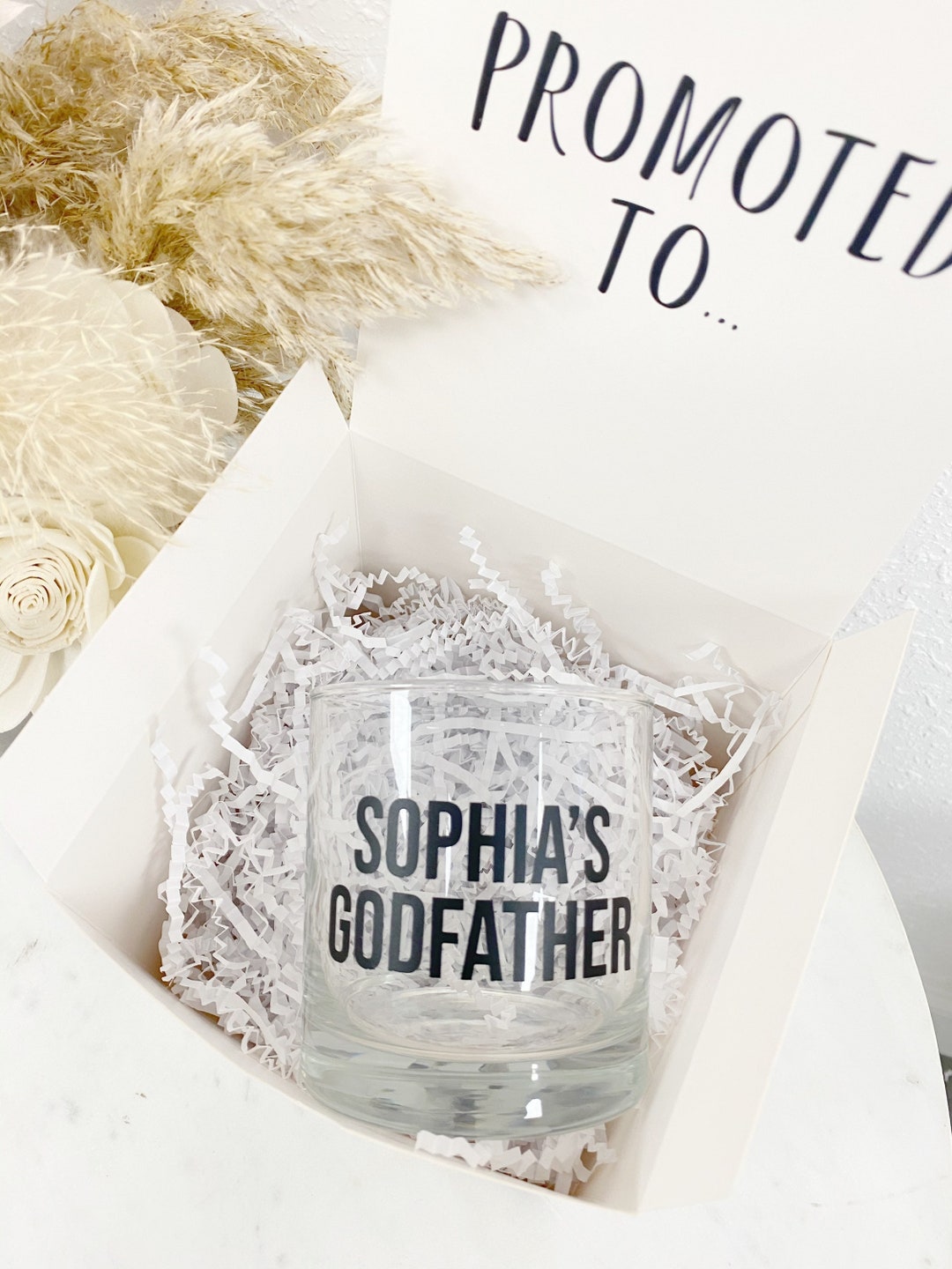 Godfather Whiskey Proposal Box Will You Be Baby God Parents Proposal ...