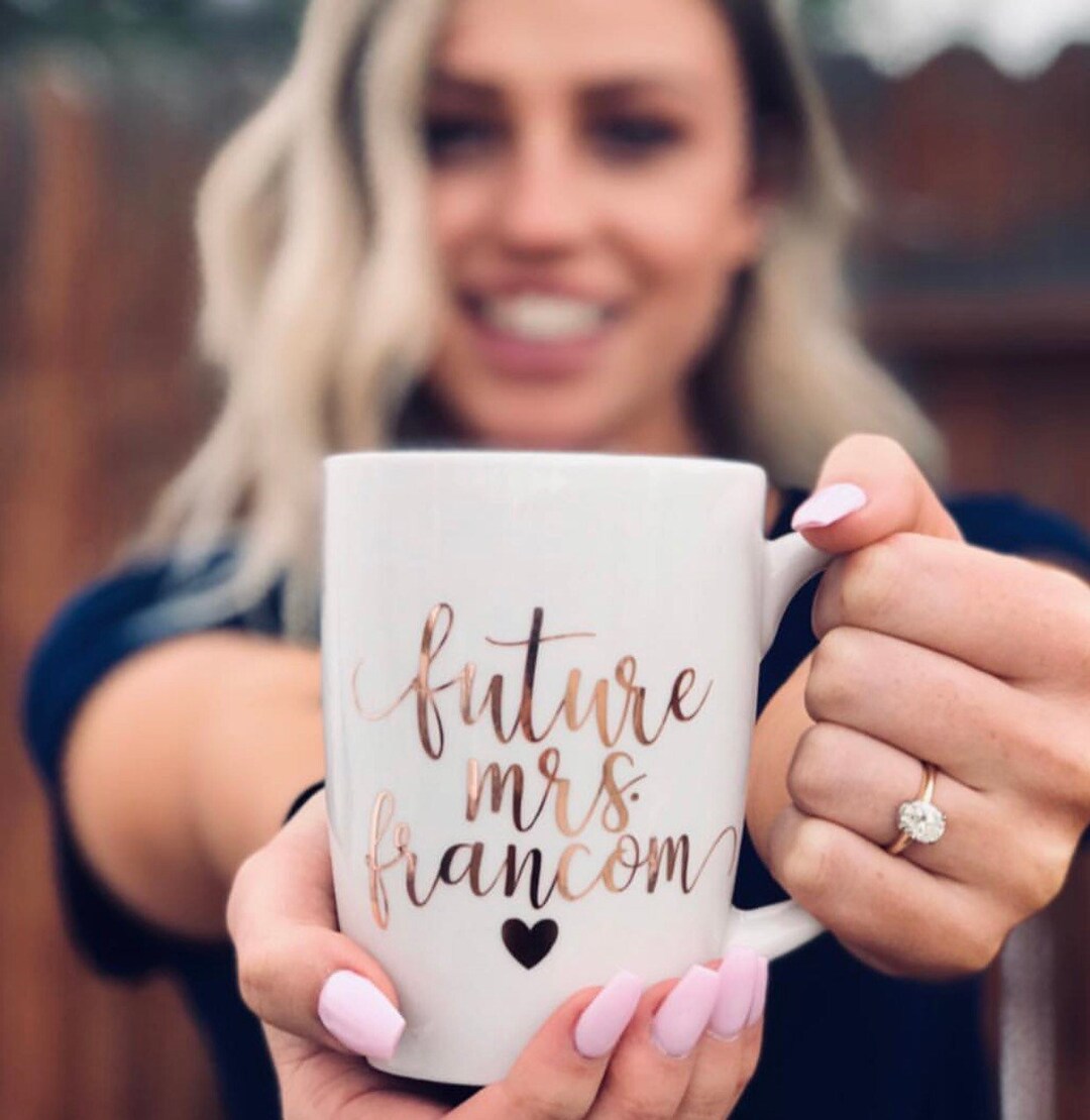 Rose Gold Future Mrs Mug Rose Gold Bride Mug Engagement Mug ...