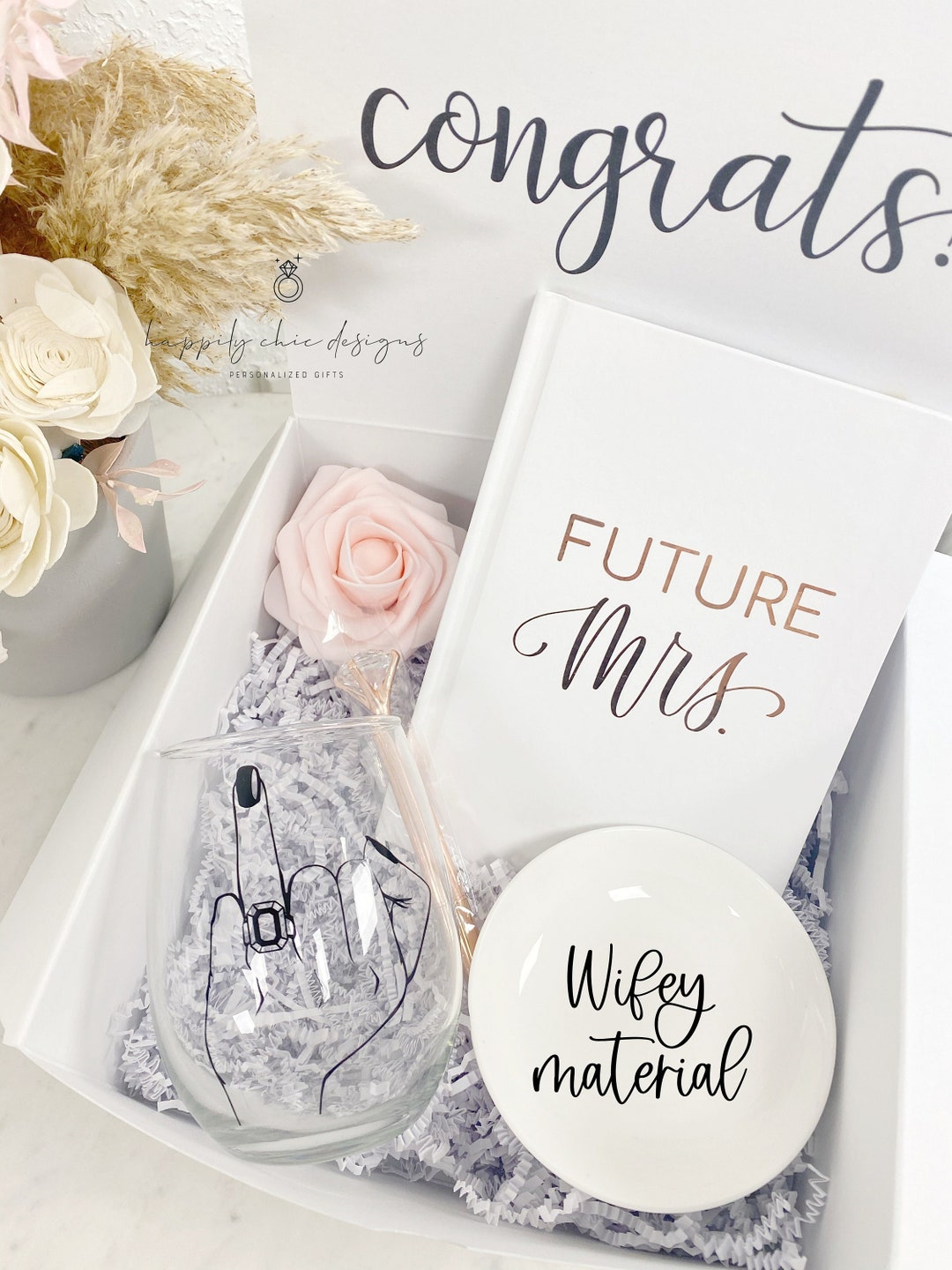 Future Mrs Gift Box Future Bride to Be Gifts Personalized Bride Ring ...